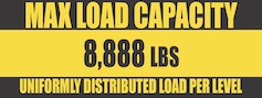 Custom Max Load Capacity Labels (25 pack)