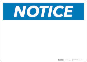 Create Custom ANSI Notice Sign | Creative Safety Supply