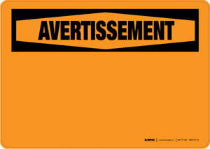 Create Custom OSHA French Wall Sign | Creative Safety Supply