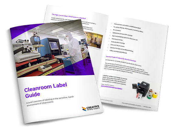 FREE: Cleanroom Labeling Guide from Creative Safety Supply