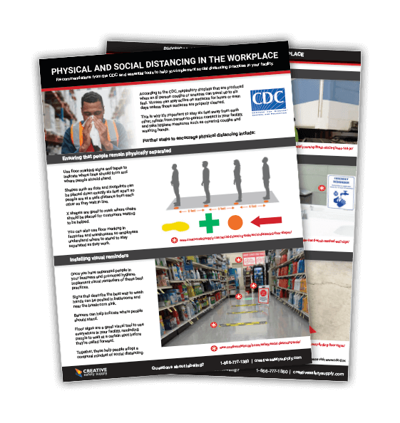 Social Distancing Guide from Creative Safety Supply
