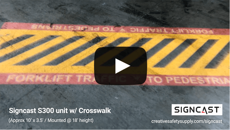 SignCast Virtual (light) Floor Signs - Creative Safety Supply